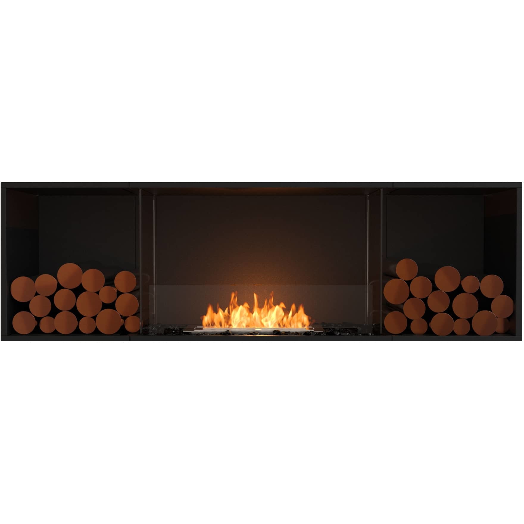 Ecosmart Fire Flex 68 Bioethanol Fireplace Media Wall Inserts Open ...